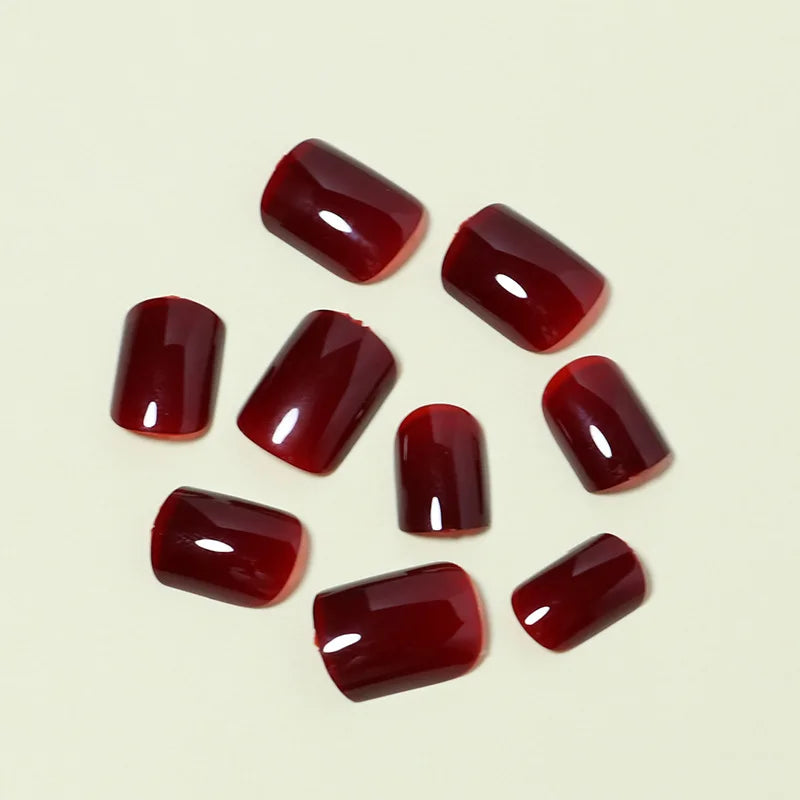 24Pcs Solid Color Design Press on Nails – nailees
